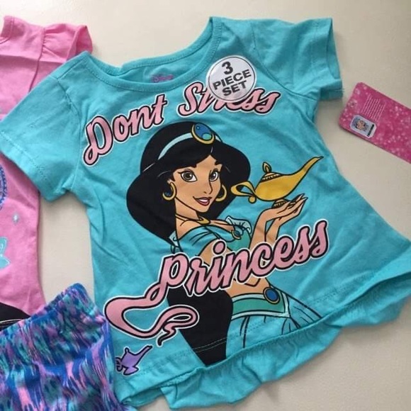 Disney | Matching Sets | Disney Princess Jasmine Cute Girl Shorts Set ...